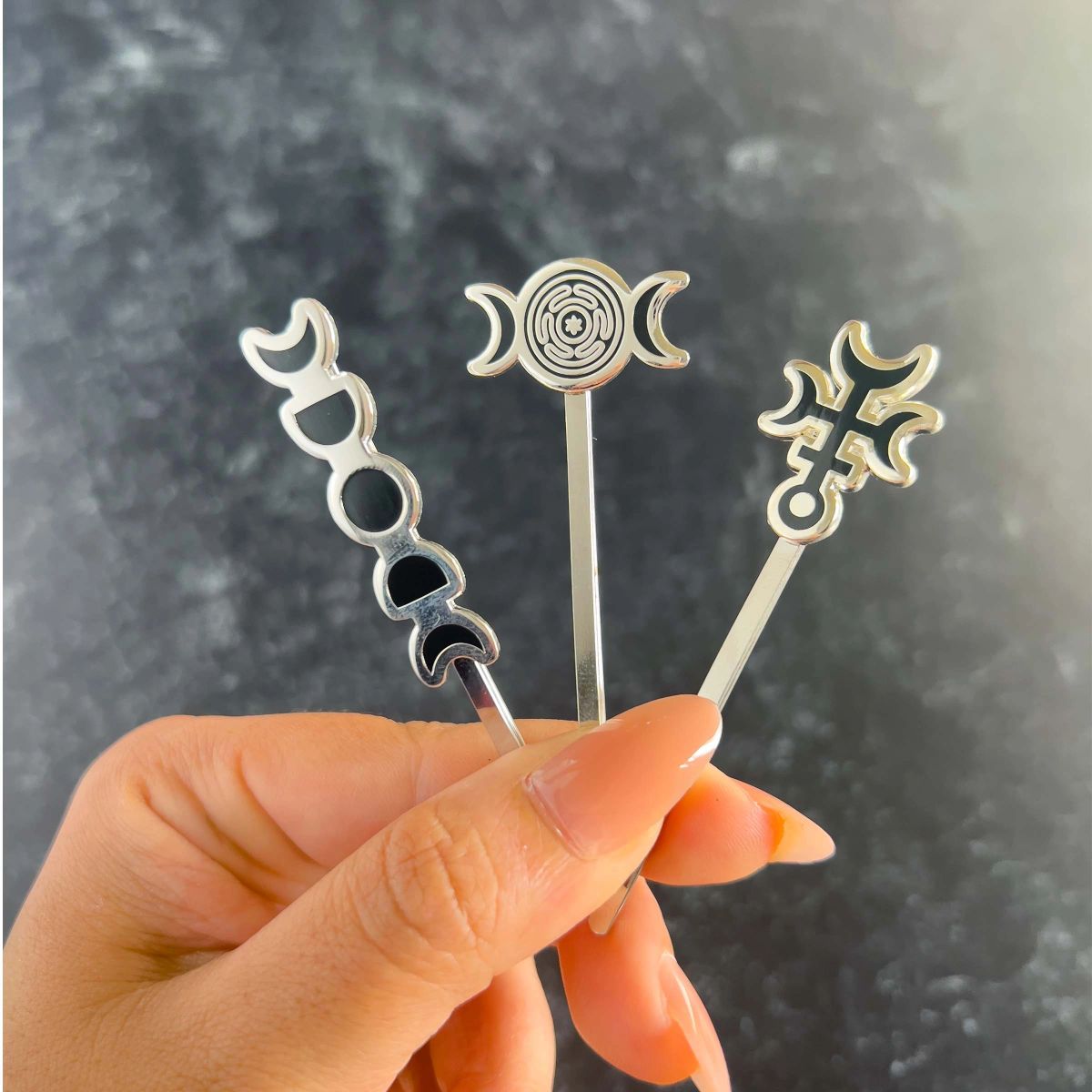 Symbols of Hecate Hair Pins