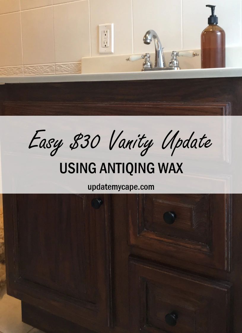 $30 Bathroom Vanity Update