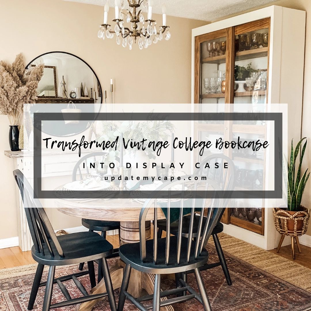 Vintage College Bookcase Transformed Into a Display Cabinet