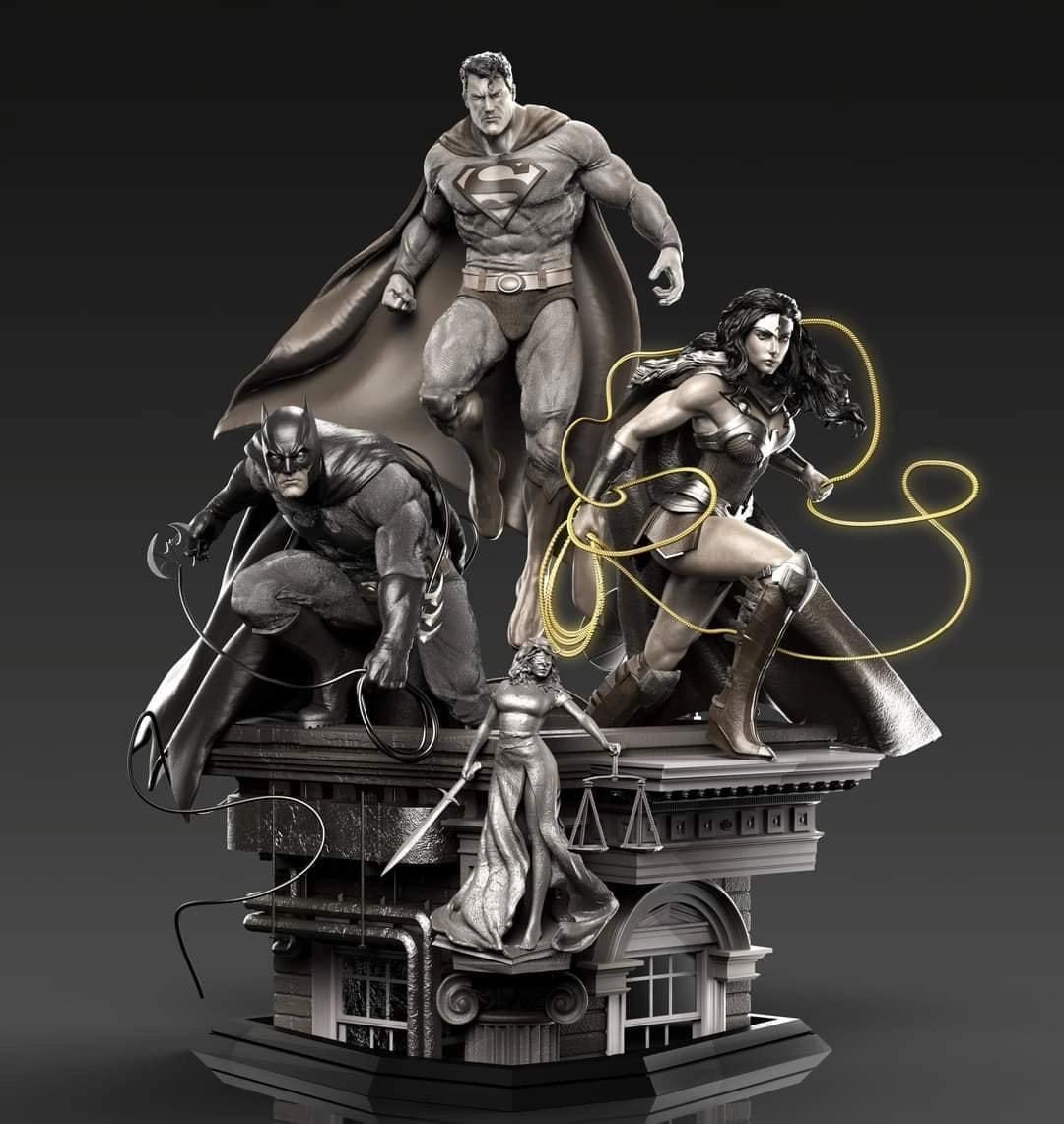 Custom DC Trinity Diorama