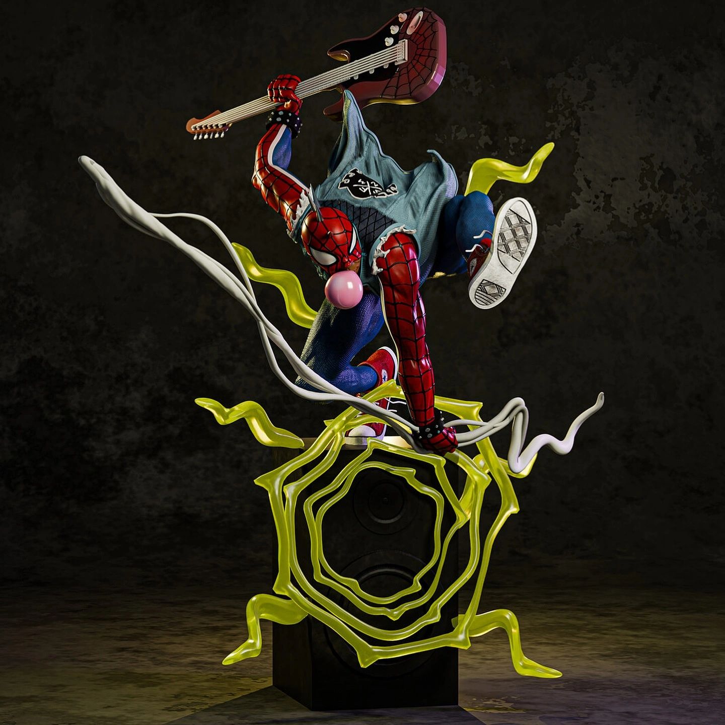 Custom Spider Punk Statue
