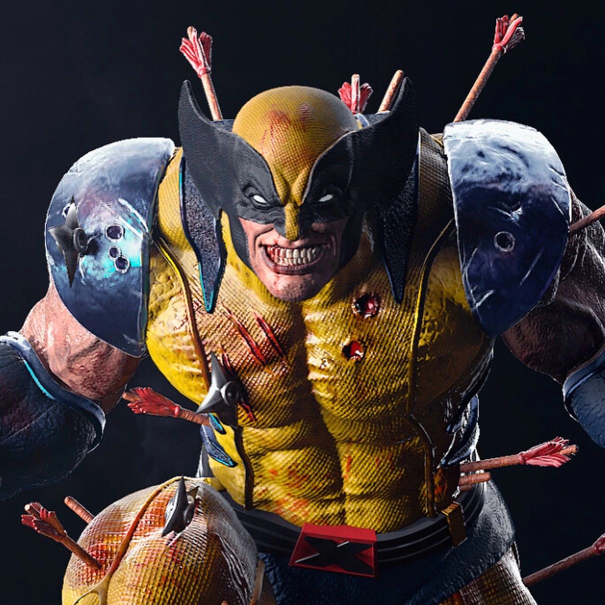 Custom Wolverine with Wolves