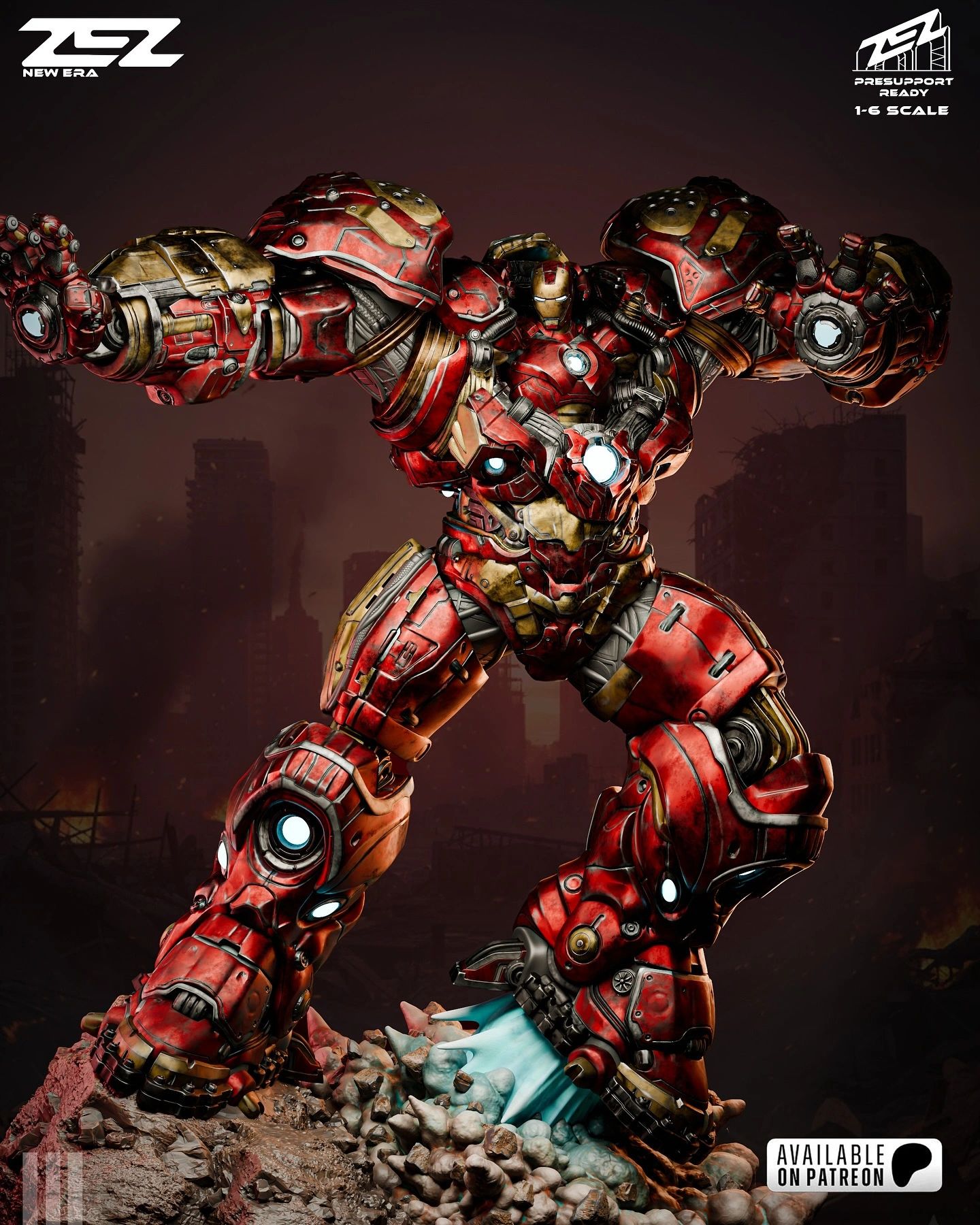 Custom Hulkbuster Statue