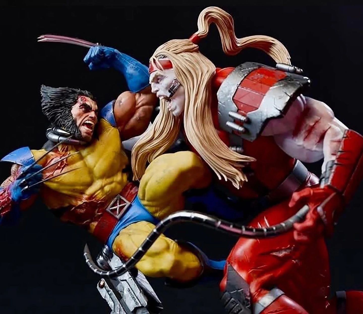 Custom Omega Red Vs Wolverine Diorama