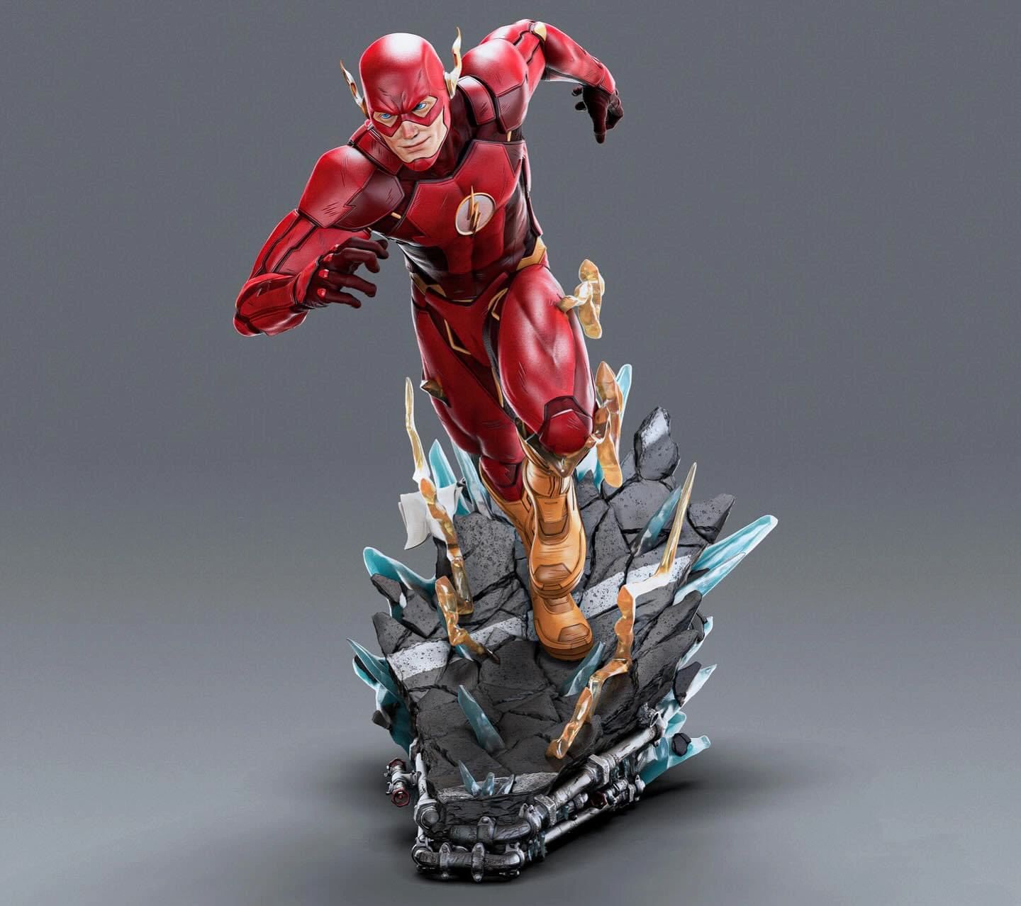 Custom Flash Running Statue