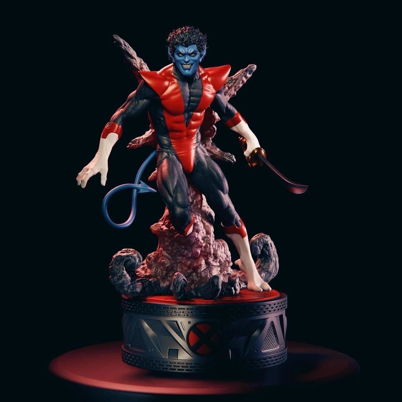 Custom Museum Nightcrawler statue