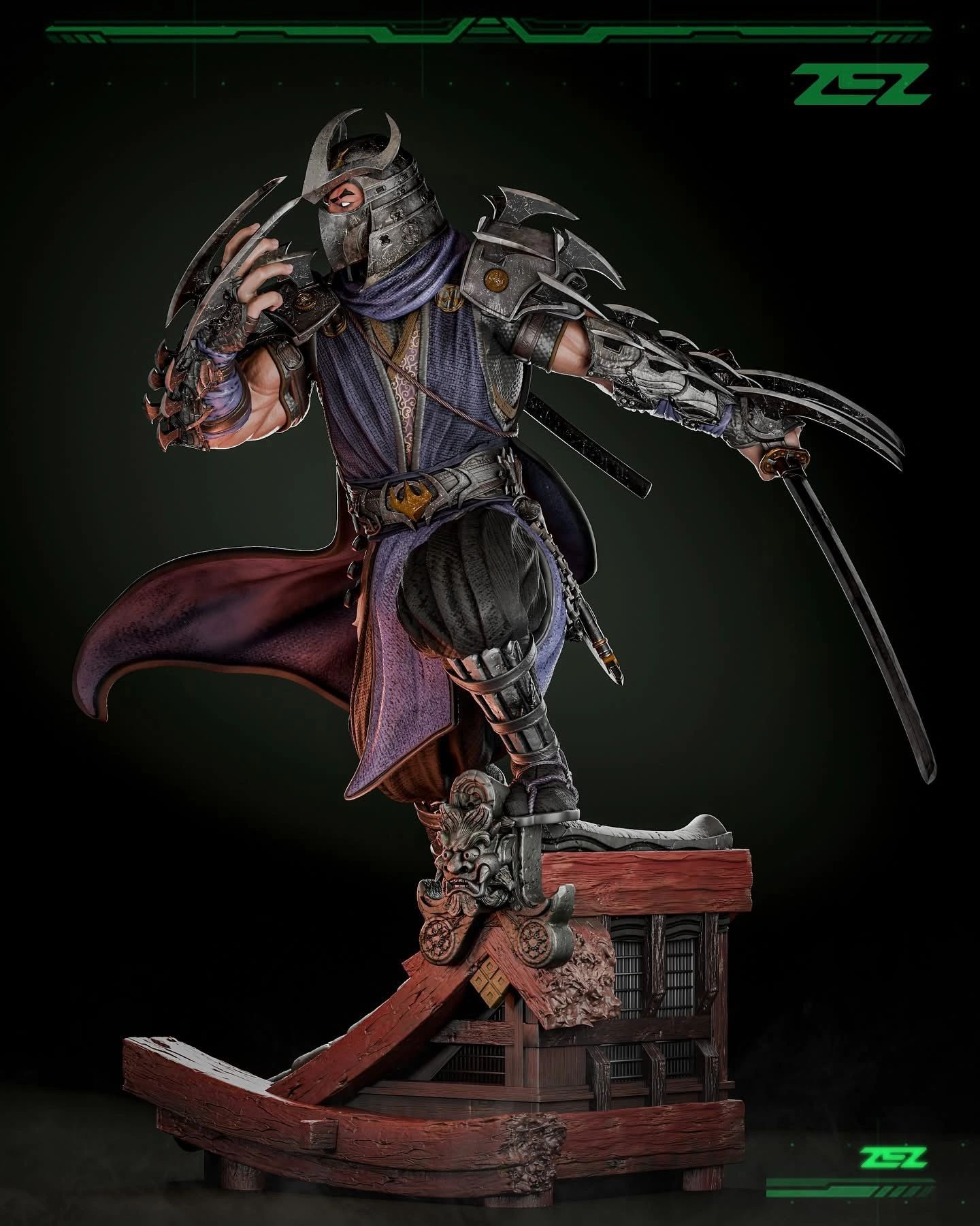 Custom Shredder Statue