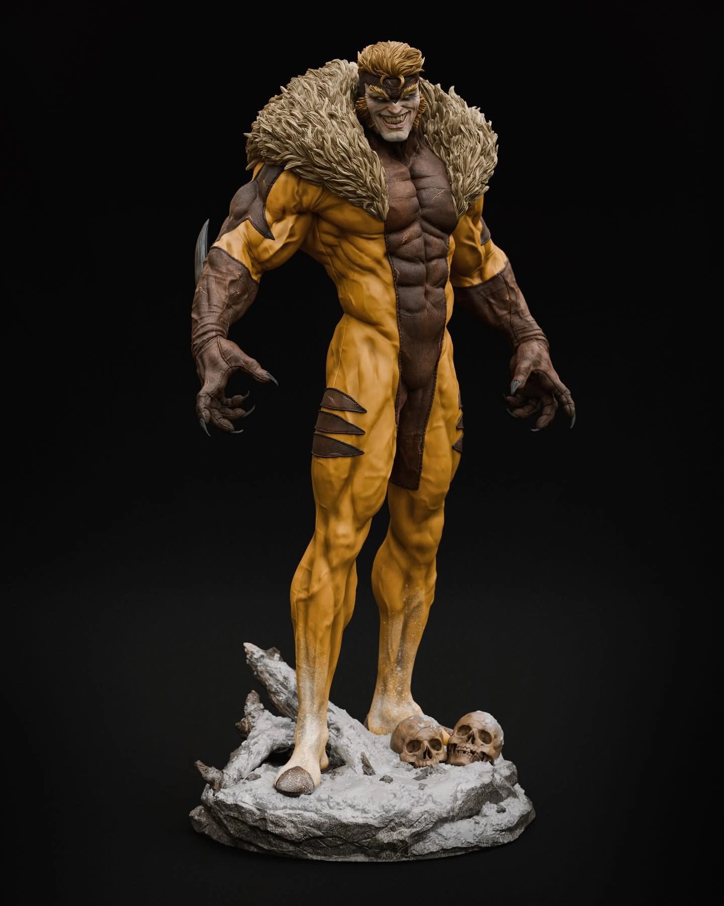 Custom Museum Sabretooth Statue