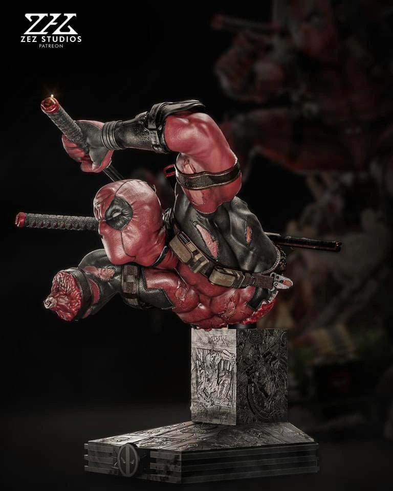 Custom Deadpool Statue
