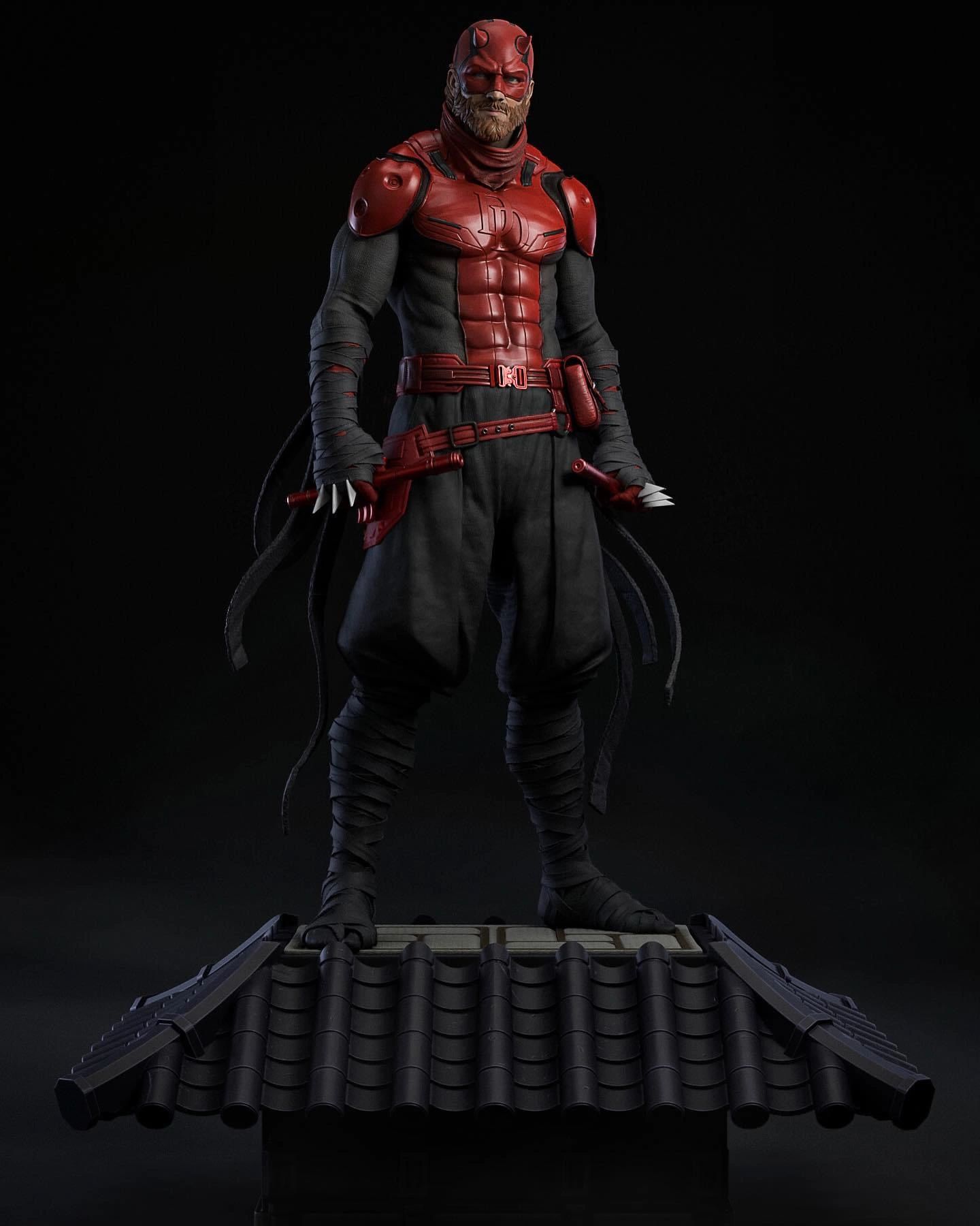Custom Daredevil Statue