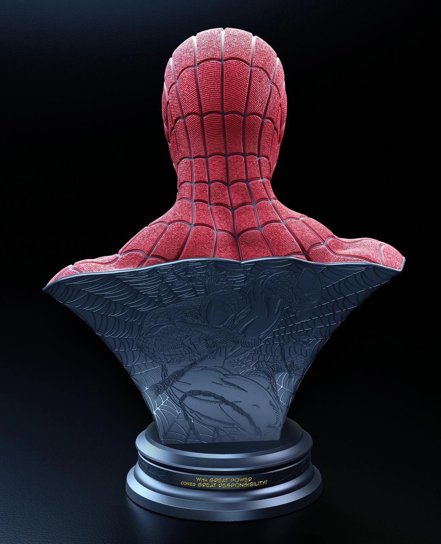 Custom Symbiote Spider-Man Bust