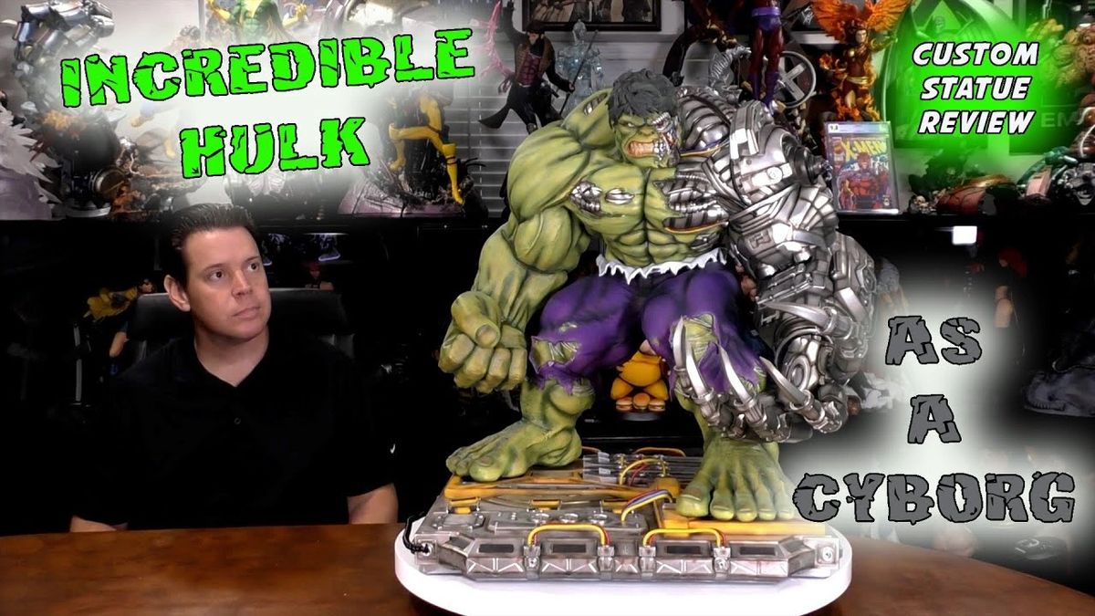 Custom Cyborg Hulk Statue