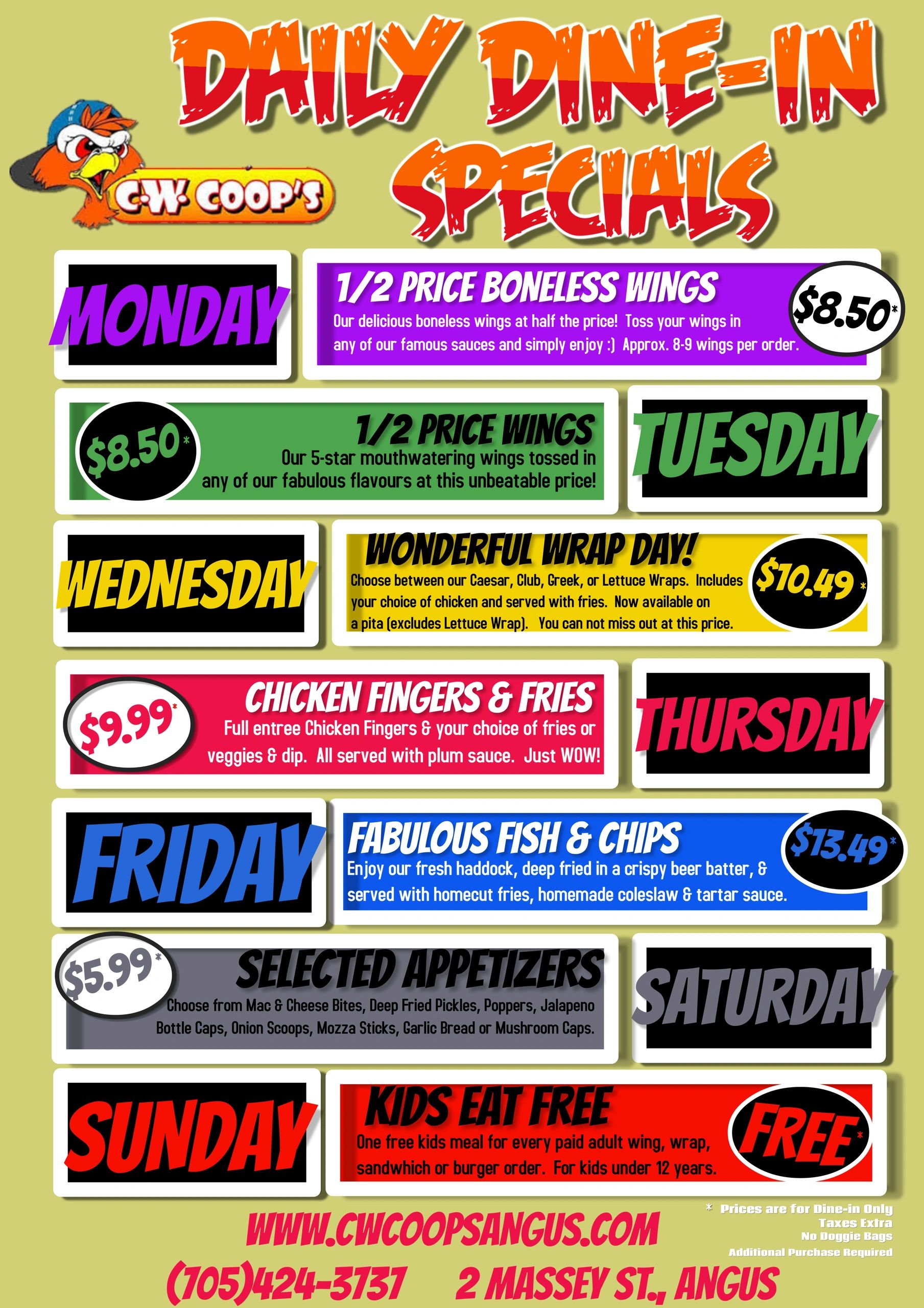 Places to Eat - CW Coop's - Angus