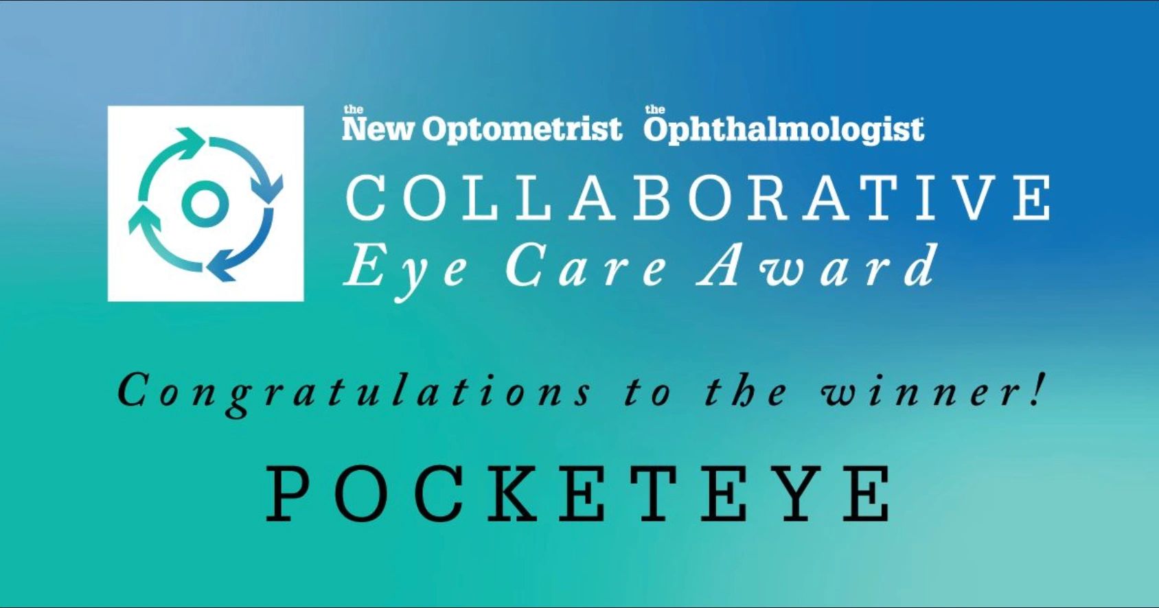 PocketEye wins The New Optometrist /The Ophthalmologist CEC award