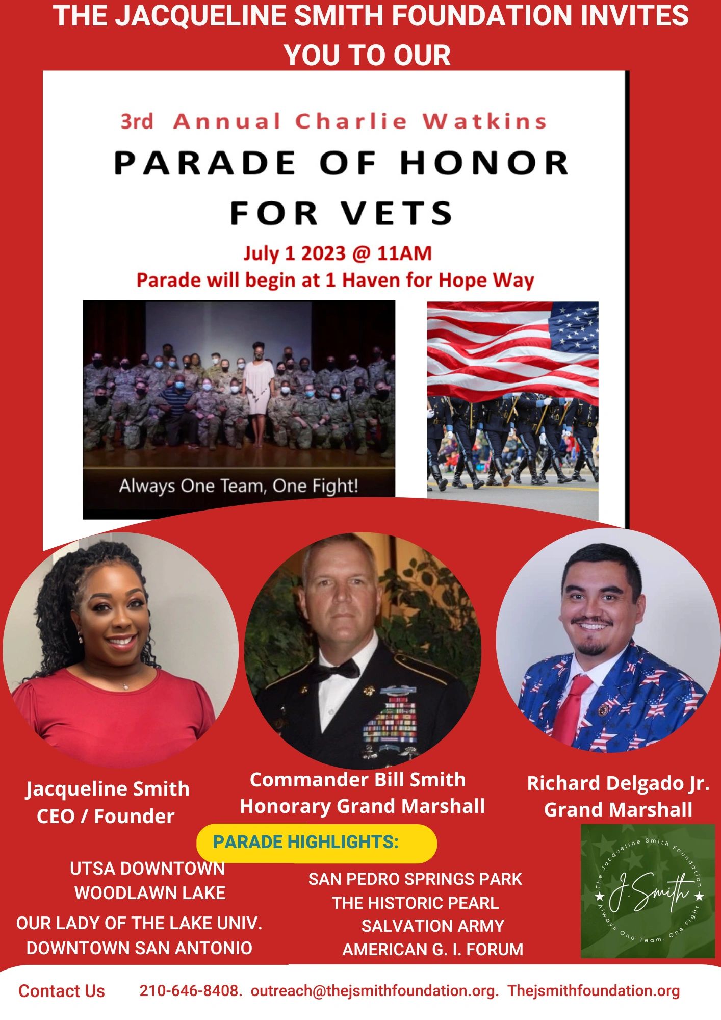 THE JACQUELINE SMITH FOUNDATION - 501c3, Veterans, Nonprofit