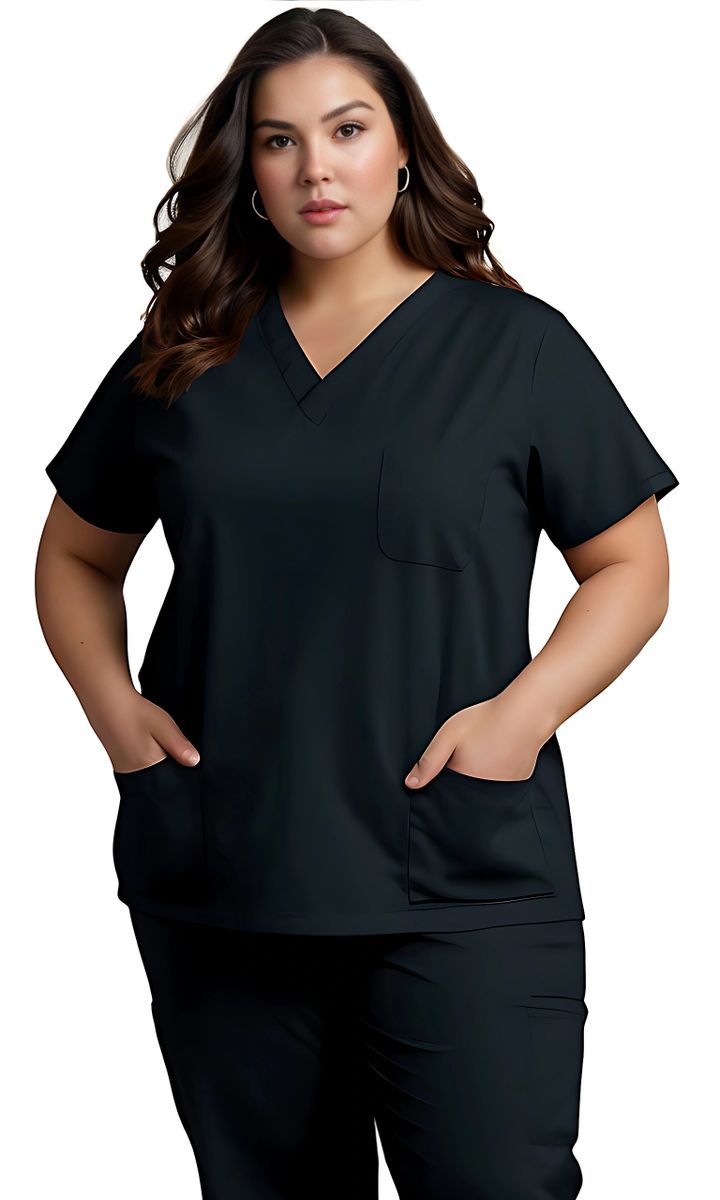 Solid Scrub Sets: Unisex 2 Cargo And 6 Pocket Scrubs