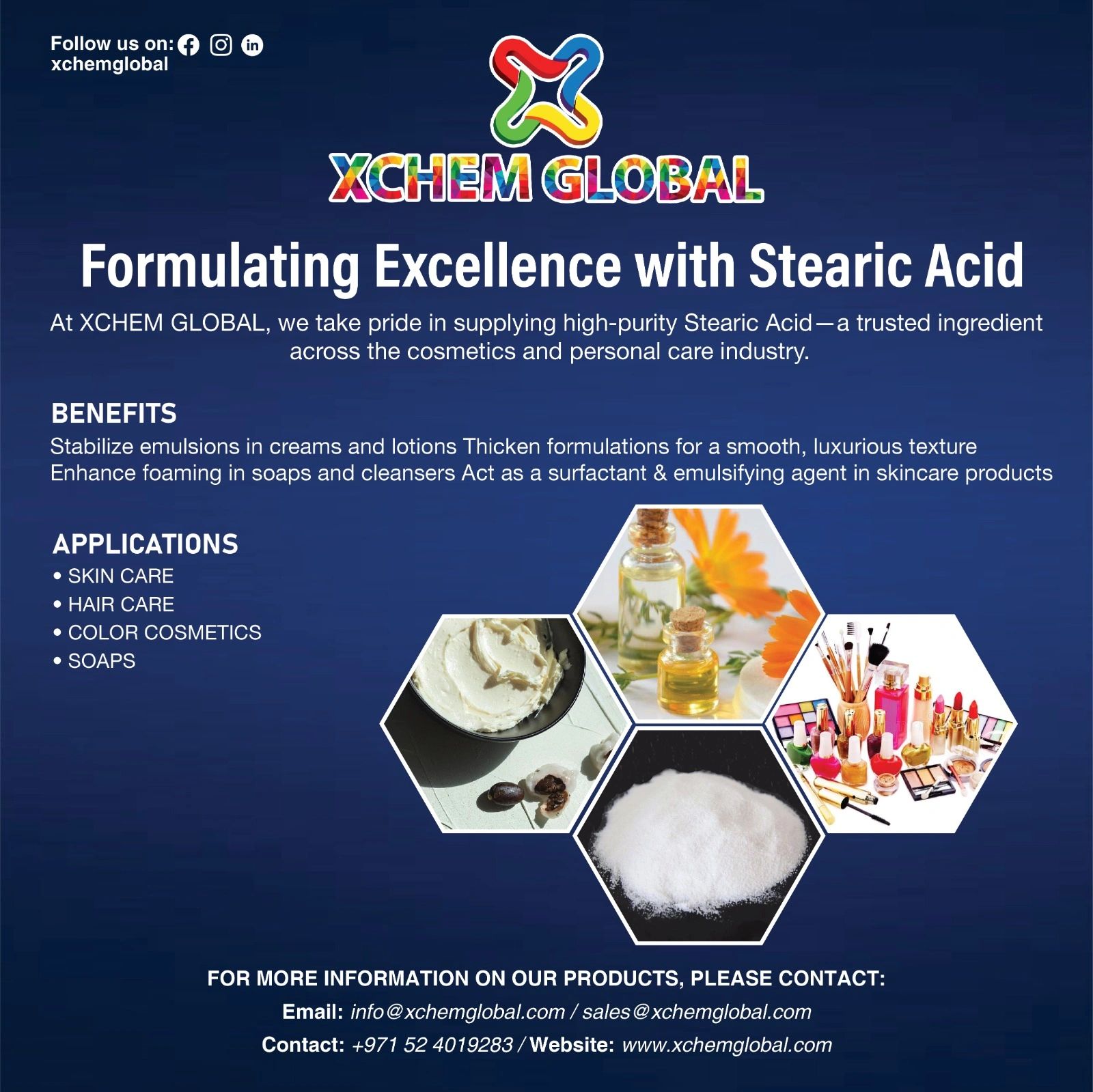 Formulating Excellence with Stearic Acid | Stearic Acid UAE