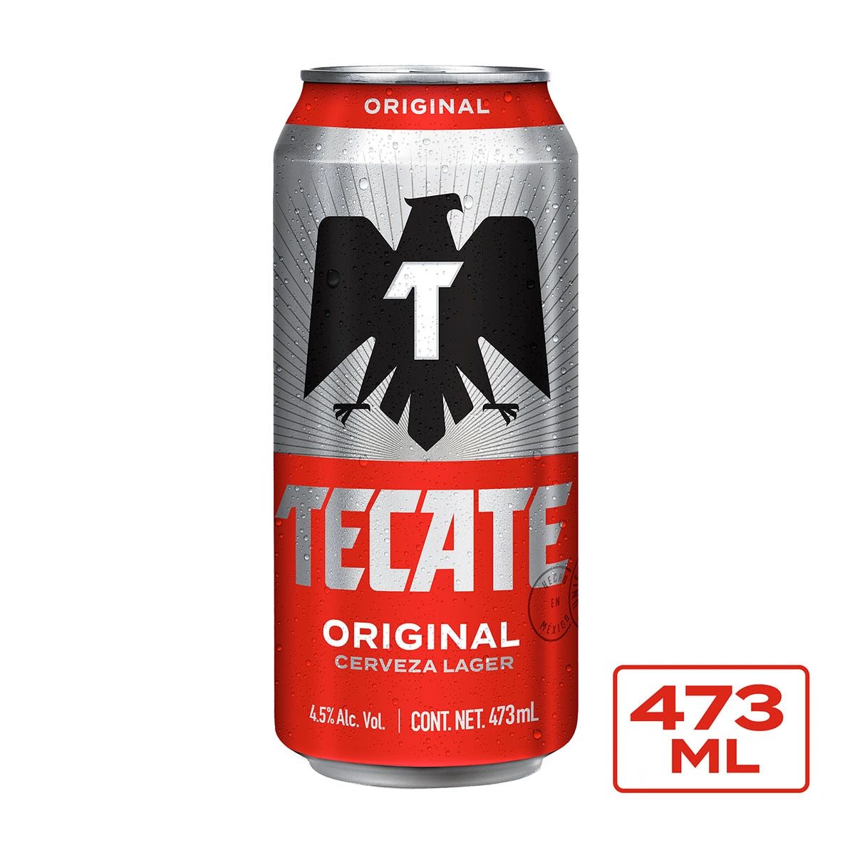 143754 TECATE ROJA LATON 473 ML 16OZ $30.00