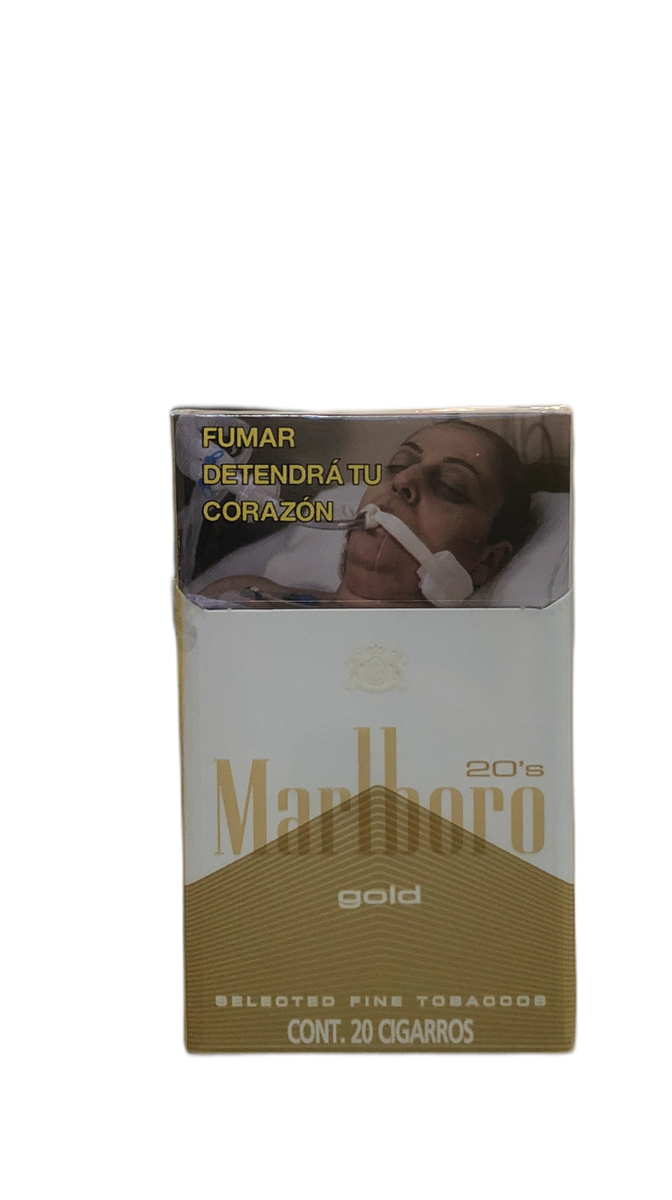 Cigarros Cajetilla 20 Marlboro Gold Blancos $99.00