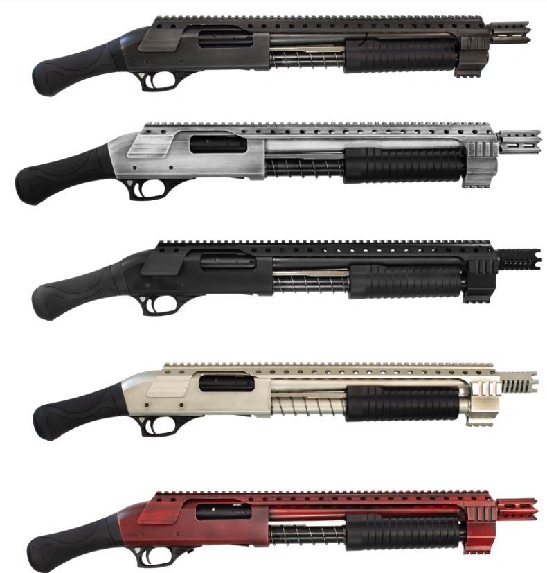 CDA PAS12 Short pump action shotgun. Full body length picatinny rail ...