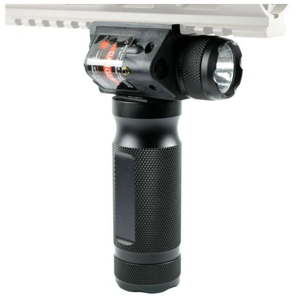 Tactical Vertical Foregrip with LED Flashlight Laser Sight - 20mm Rail ...
