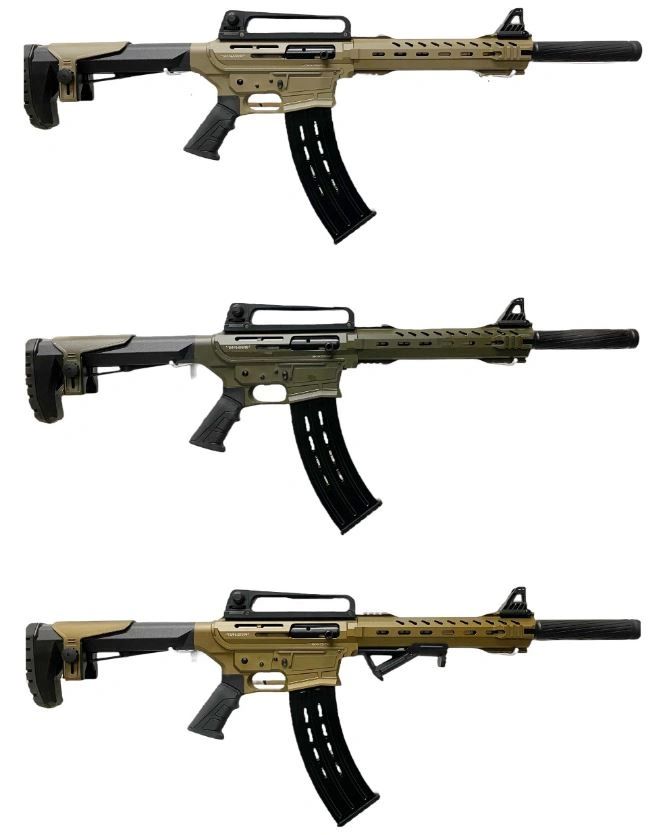 CDA PK-12 / AR12 Tactical Semi Auto Shotgun 12 Gauge 3" Chamber 18.5 ...