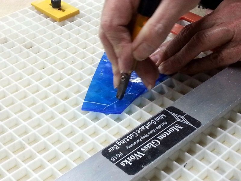 Glass Cutting 101, Required Before Taking Beginning Stained Glass