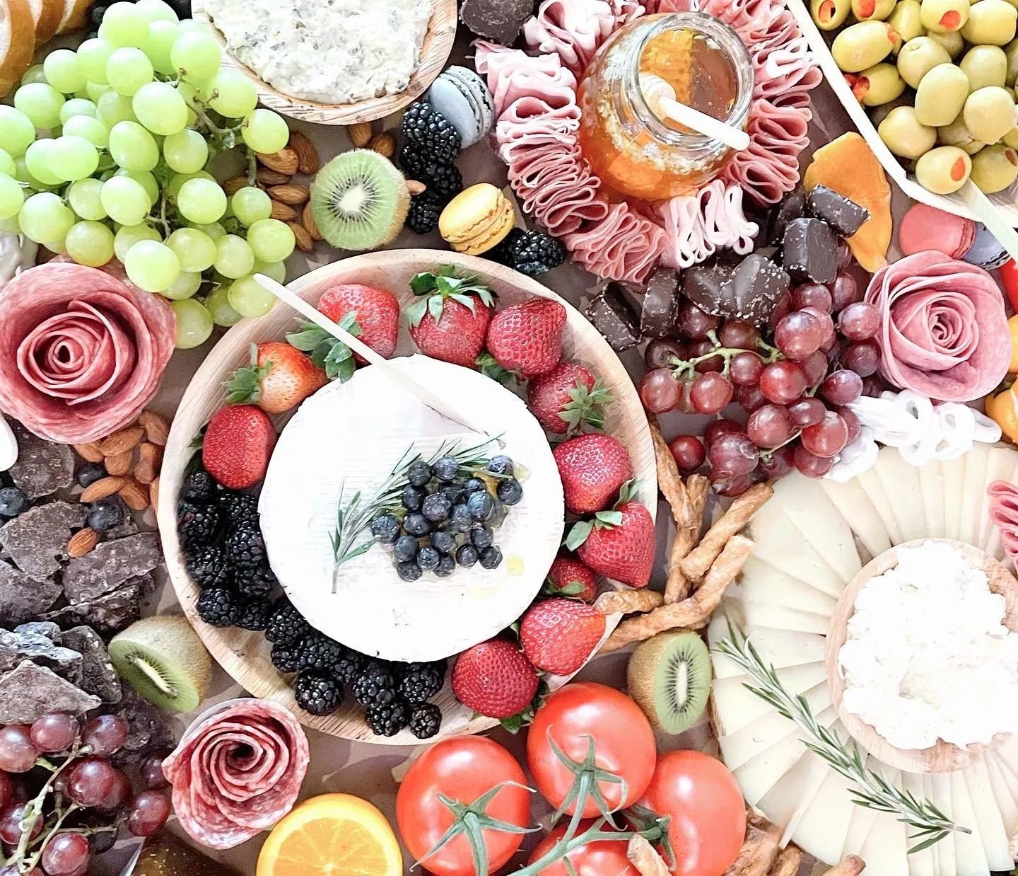 Berries + Honey Charcuterie - Charcuterie, Graze Table
