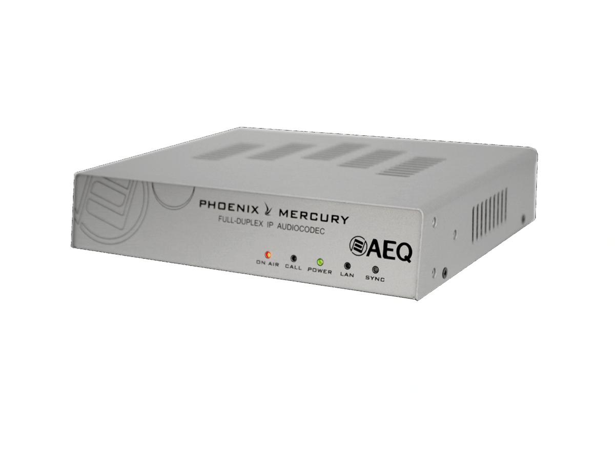 AEQ Phoenix Mercury Full duplex stereo IP Audiocodec