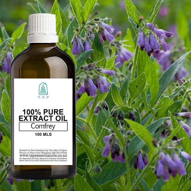 Comfrey 100% Pure Extract Oil - 100 ml Bottle