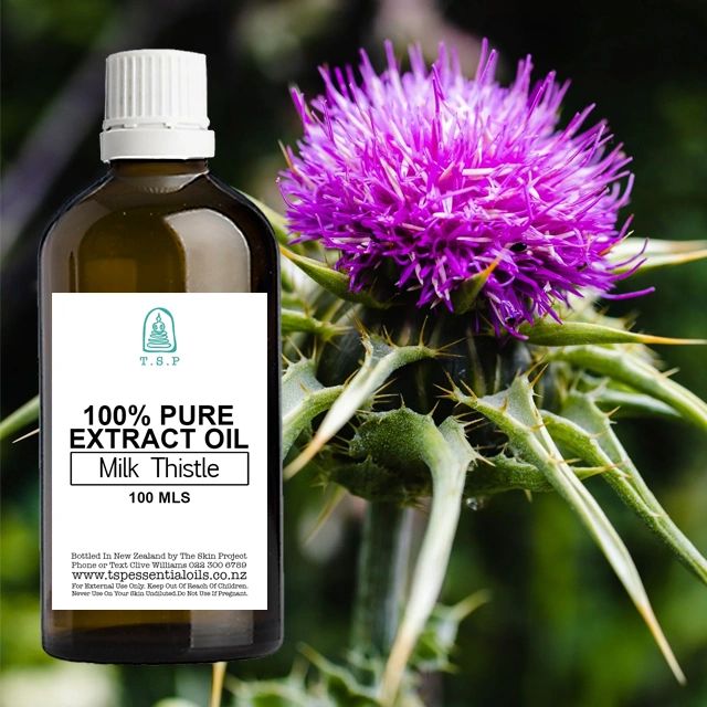 Milk Thistle 100% Pure Extract Oil - 100 ml Bottle
