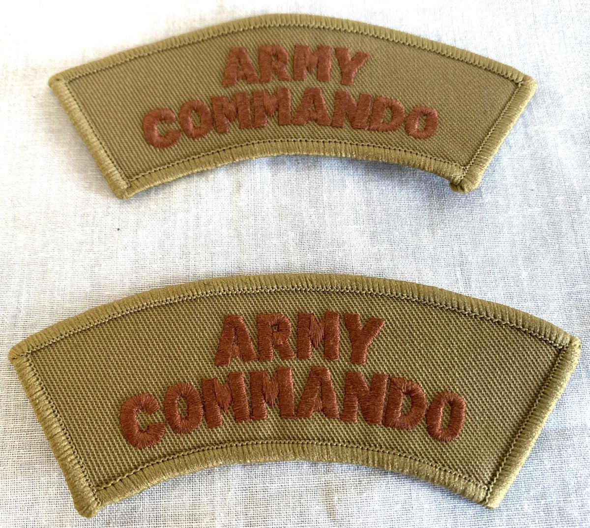 British Military Army Commando Fabric Flash Uniform Patch Pair