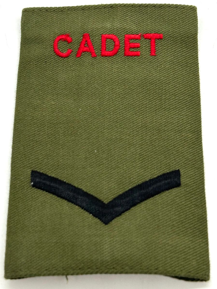 British Military Issue Green Lance Corporal Cadet Rank Slide
