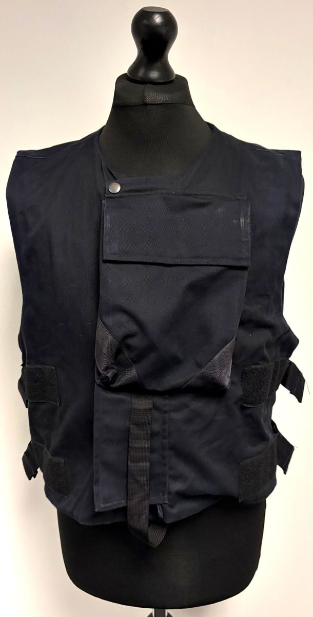 British Military Royal Navy Dyed Black CBA Body Armour Cover Flak ...