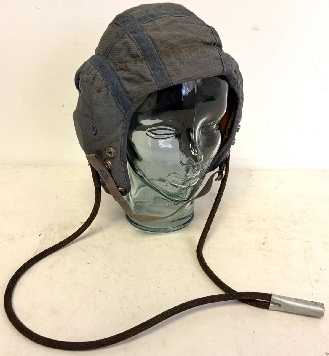 British Military Issue RAF Cold War RAF G-Type Fabric Flying Helmet