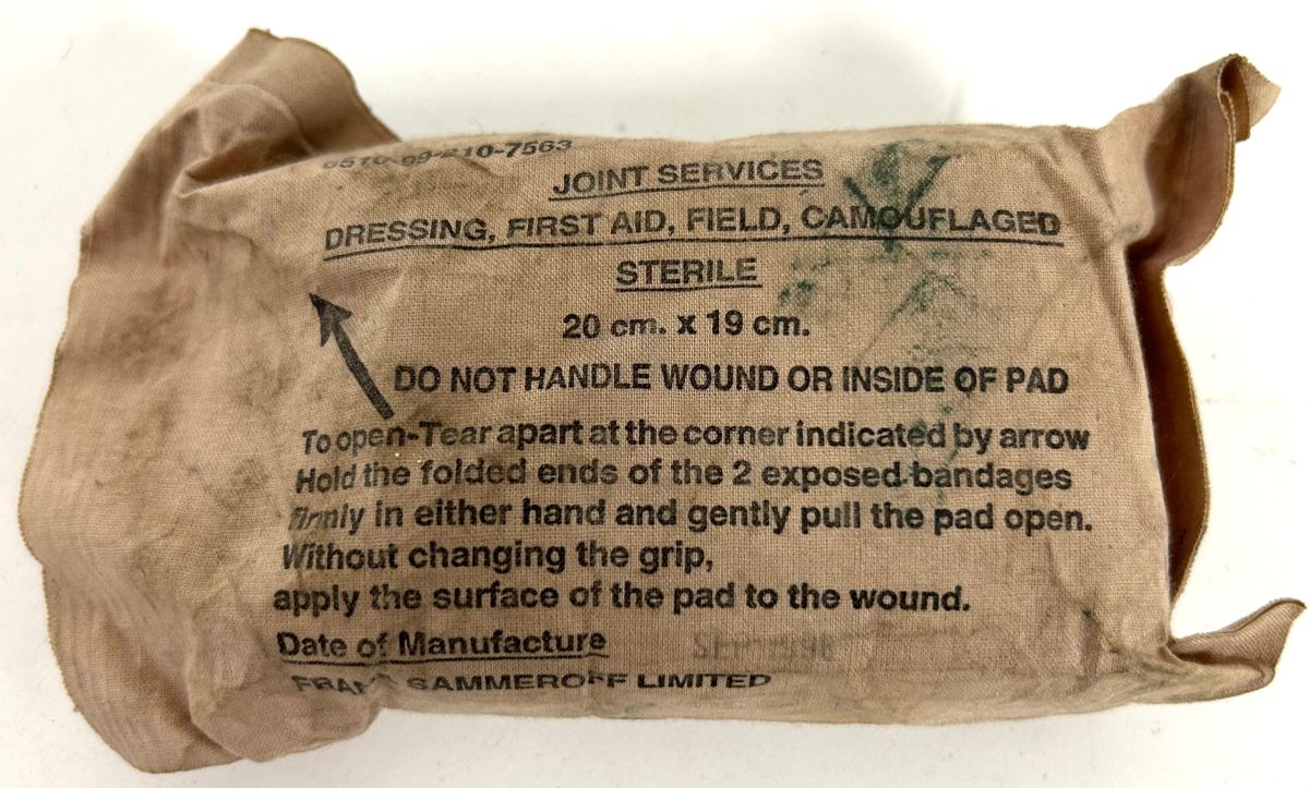 British Military Issue Joint Services Field First Aid Dressing, Not Dated