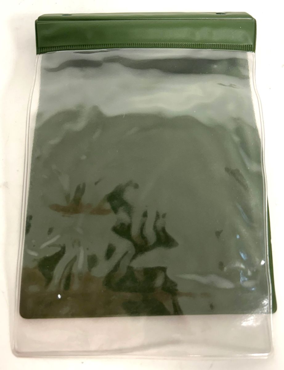 British Military Issue Green Waterproof A5 Document Holder Folder