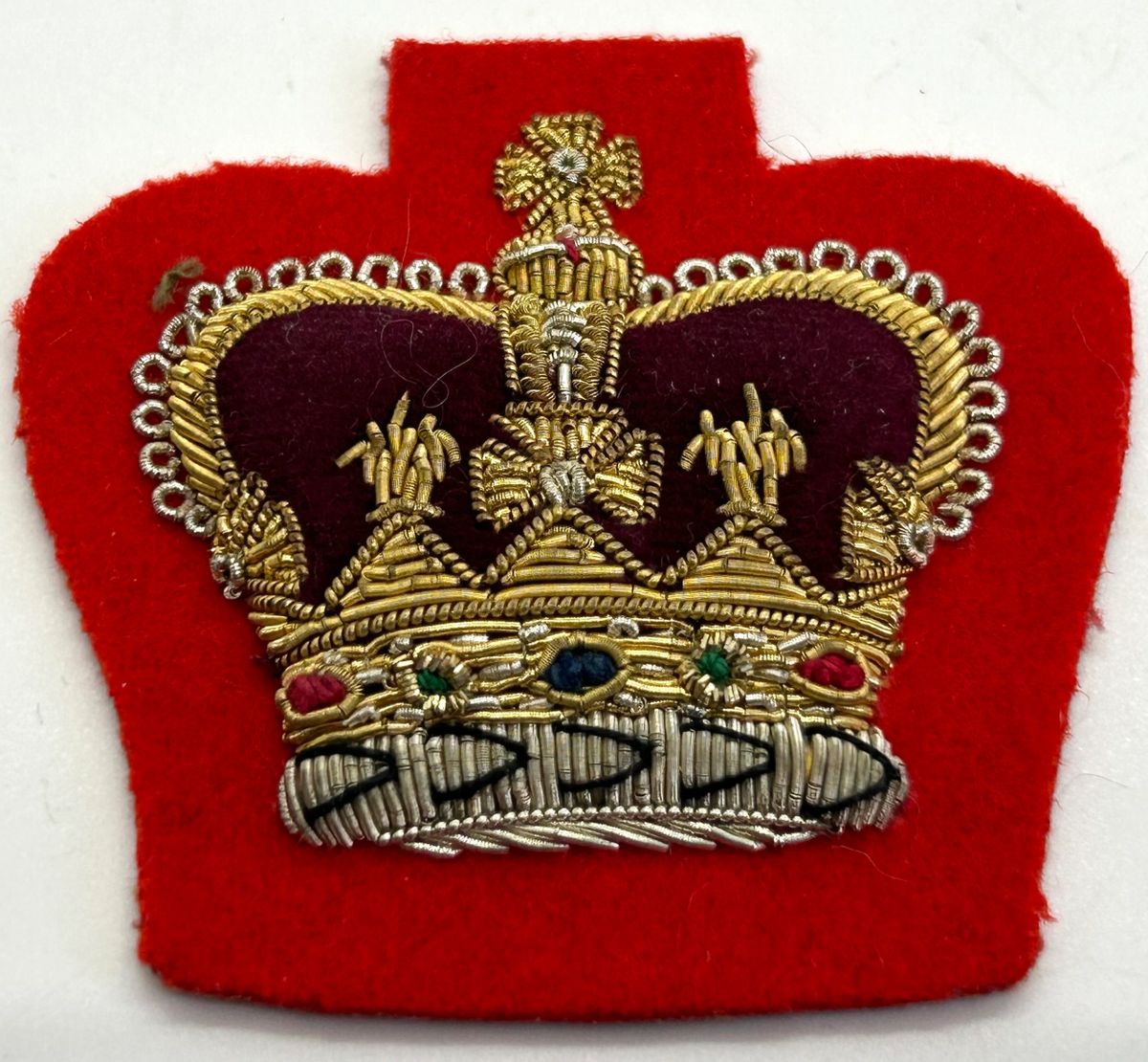 British Military Warrant Officer Class 2 WO2 Gold Wire Red Uniform Rank ...