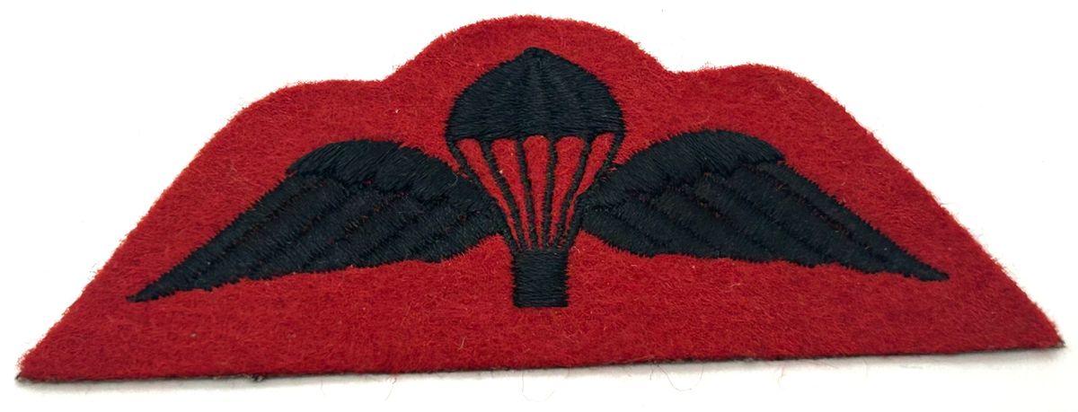 British Military Issue Red Black Parachute Regiment Wings TRF Uniform Patch