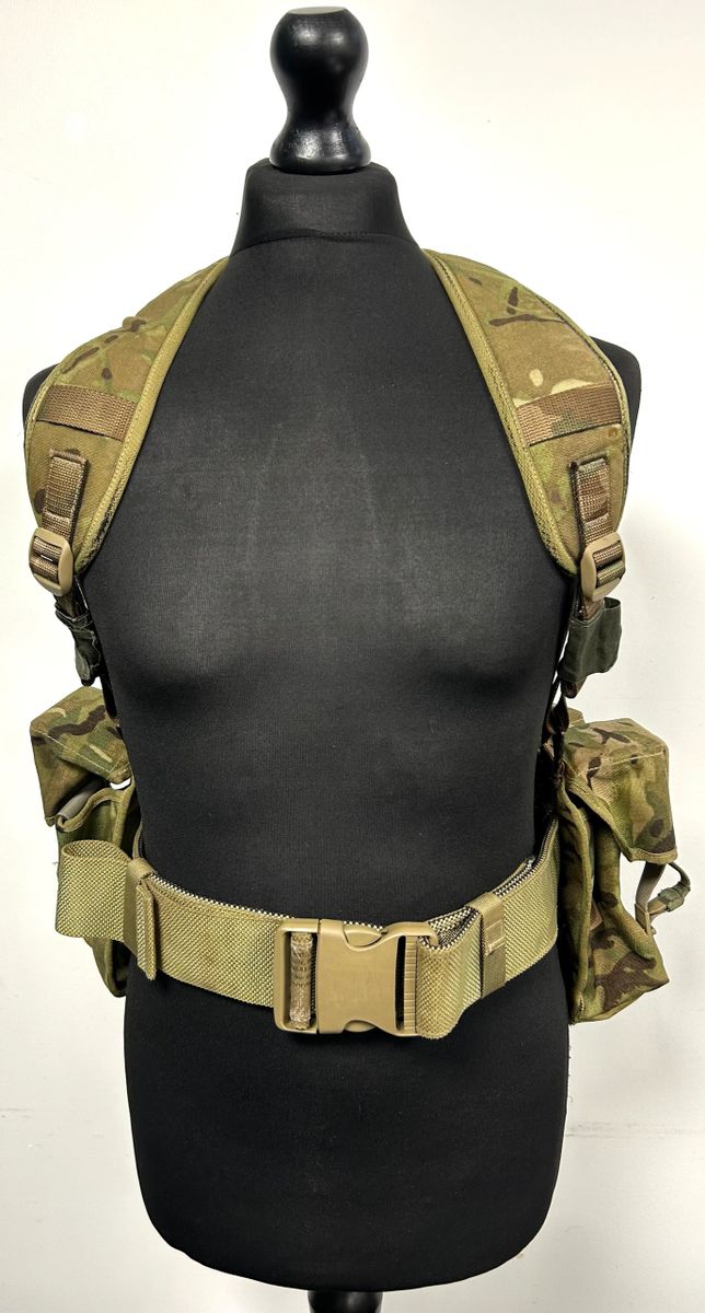 British Military Issue P Company Set Up PLCE MTP Camo Webbing Rig System