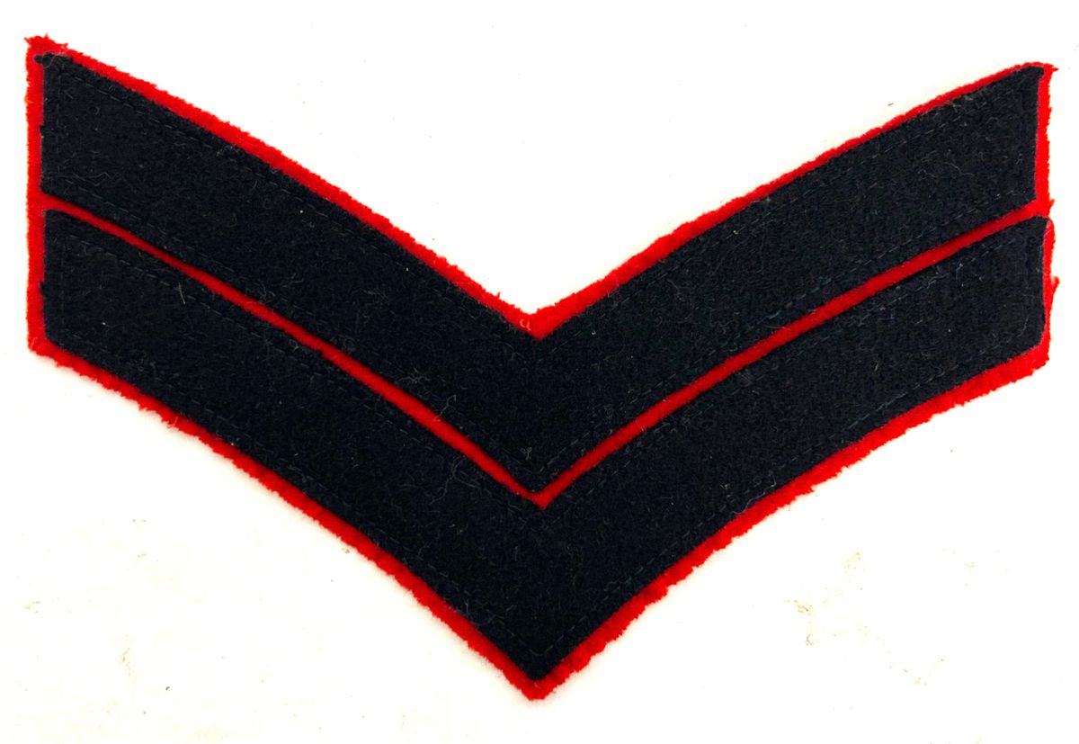 British Military Issue Large Dress Uniform Black Red Corporal Rank ...