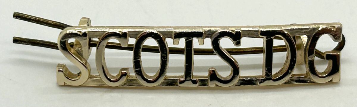 British Military Issue 'SCOTS DG' Scots Dragoon Guards Uniform shoulder ...