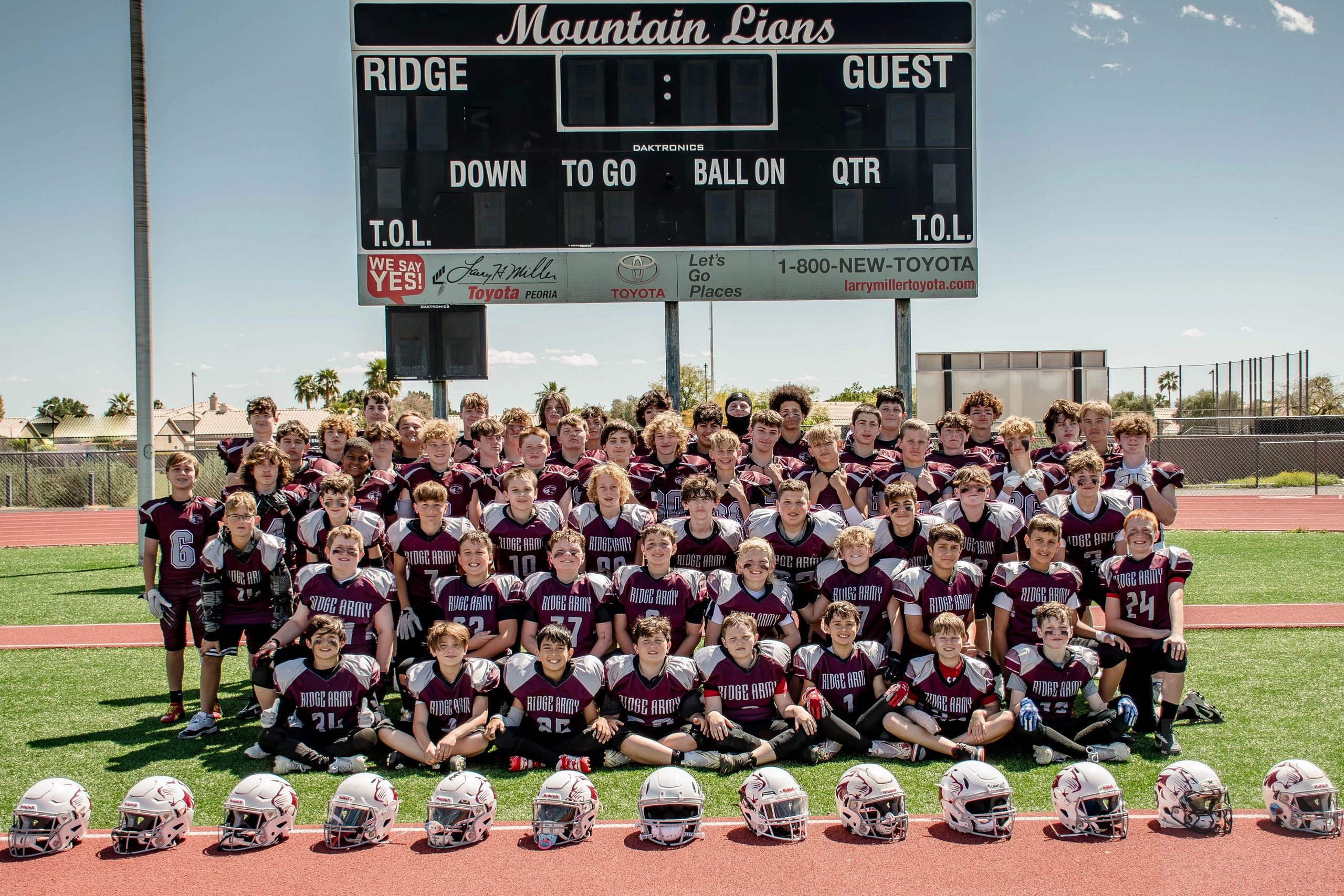 Join Ridge Jr Mountain Lions' Youth Tackle Football Program