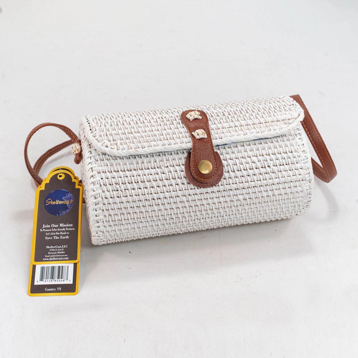 Natural Straw Bag Crossbody Small Purse Rattan For Women Shoulder ...