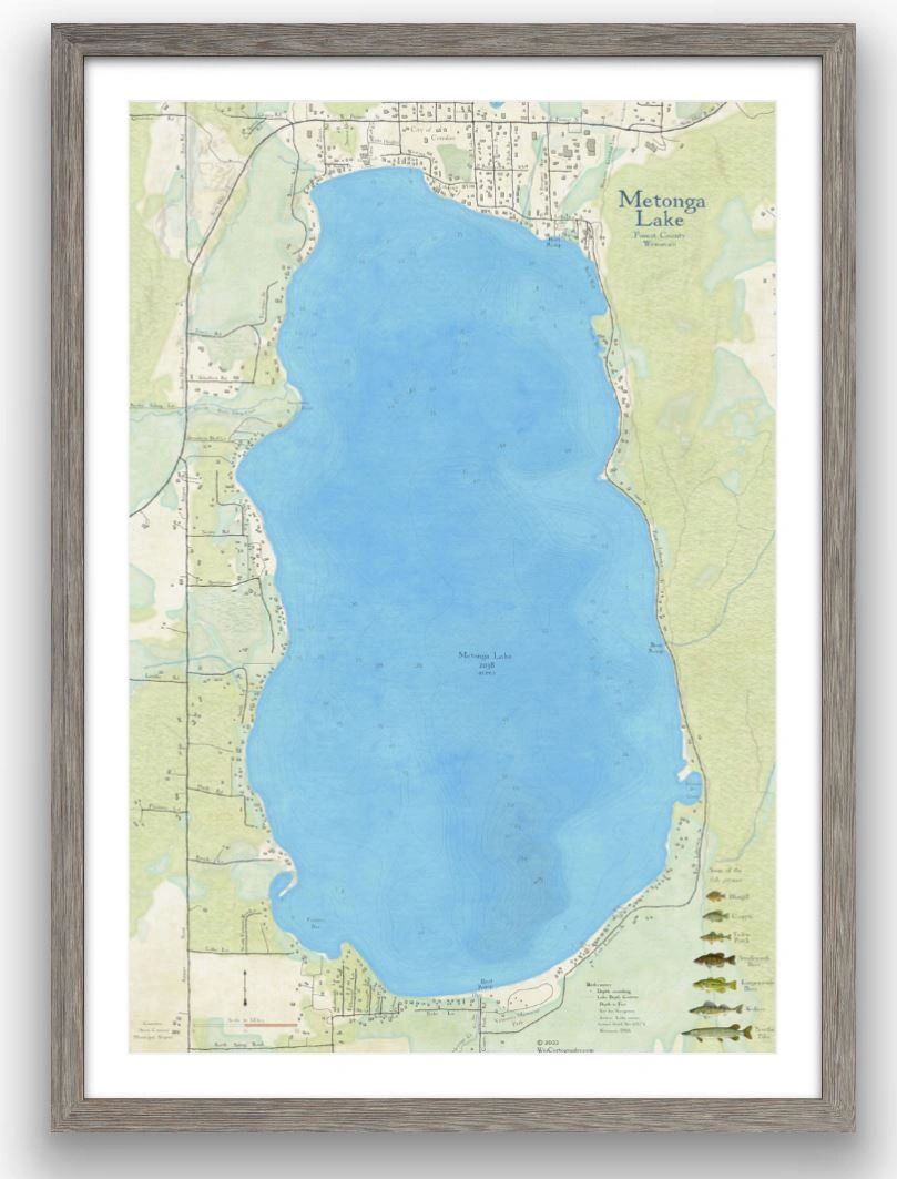 New map of Metonga Lake