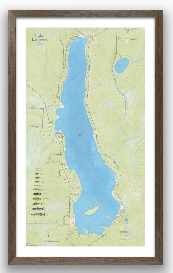 Lake Lucerne mapped by request