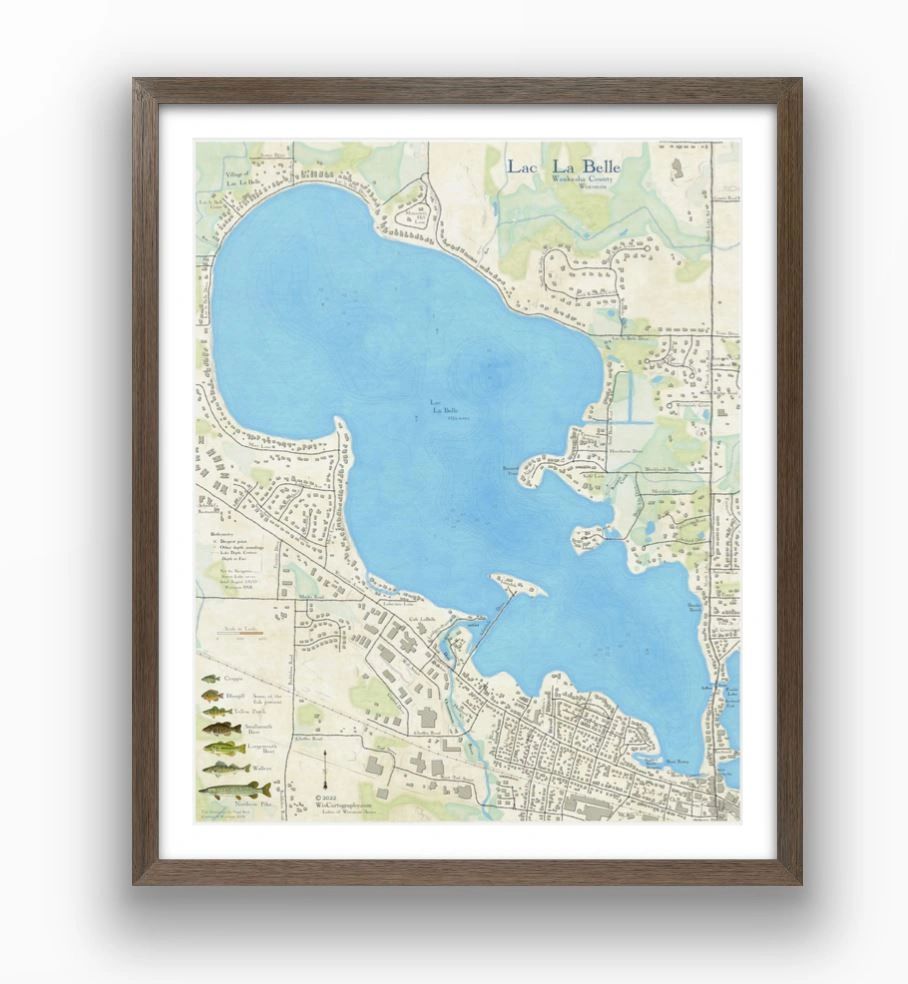 New Map of Lac La Belle