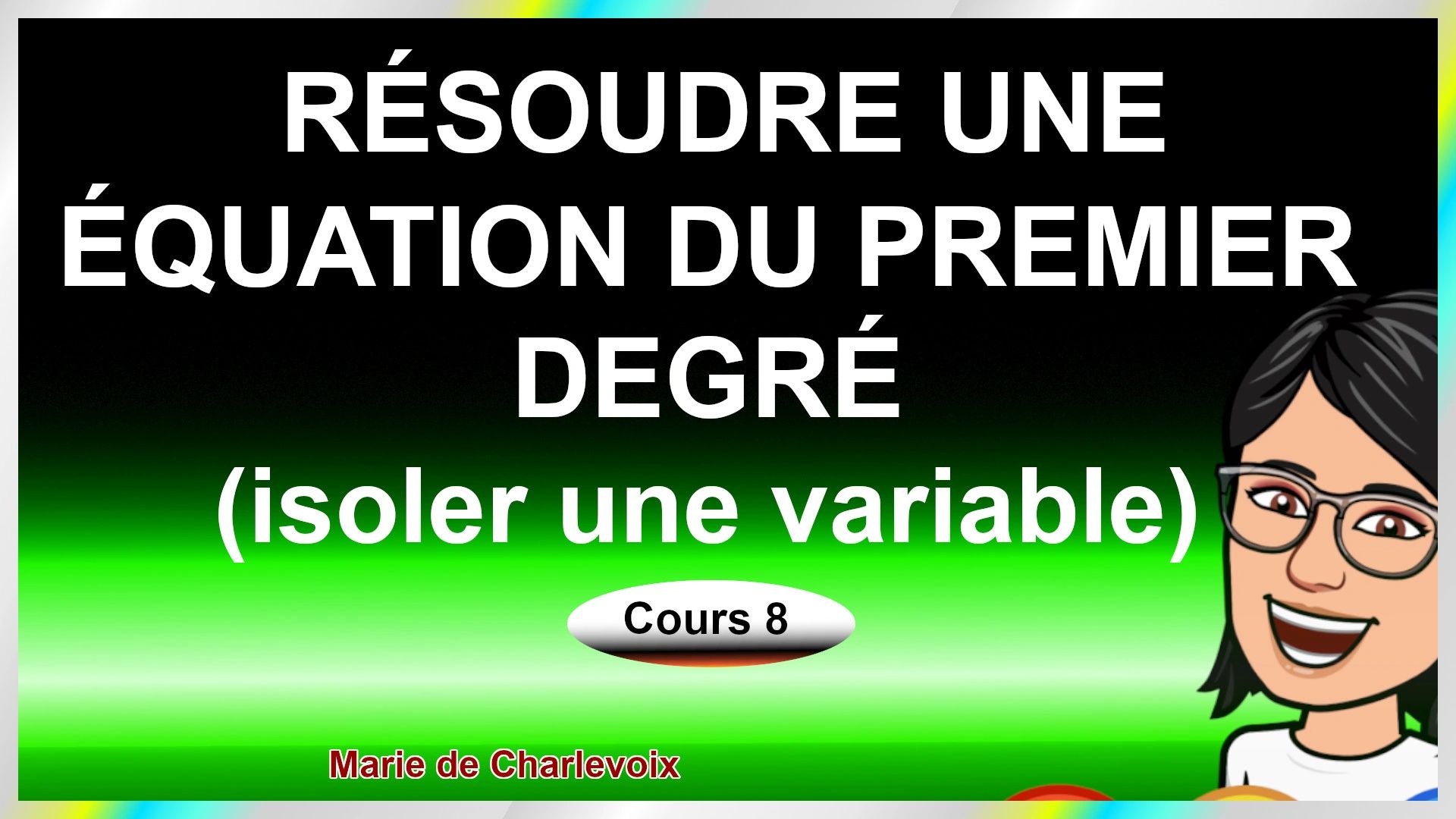 ISOLER UNE VARIABLE