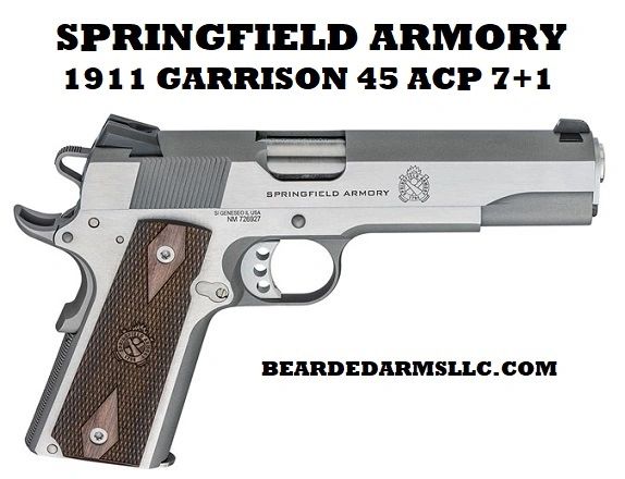Springfield Armory 1911 Garrison .45 ACP 5" 7+1 Stainless Steel Frame ...