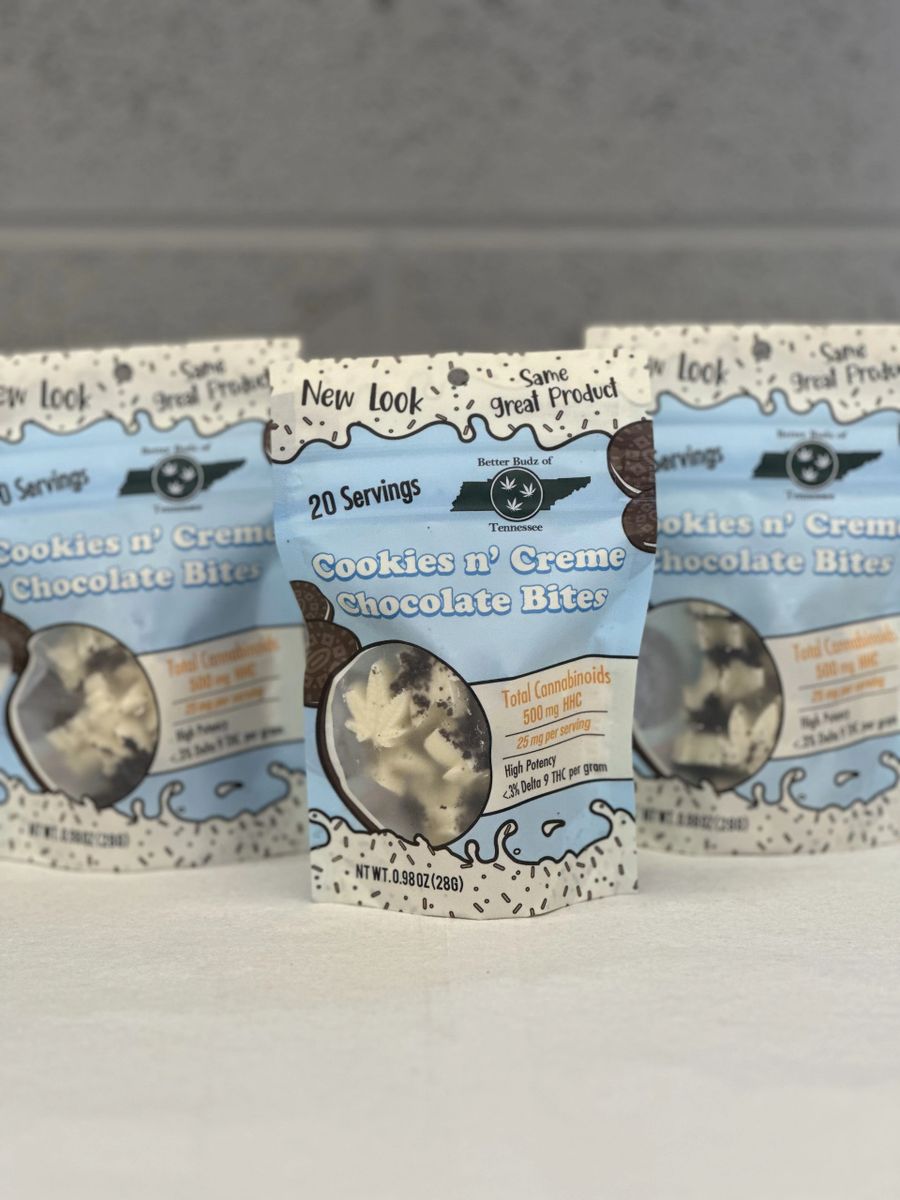 HHC Cookies n' Creme Chocolate Bites
